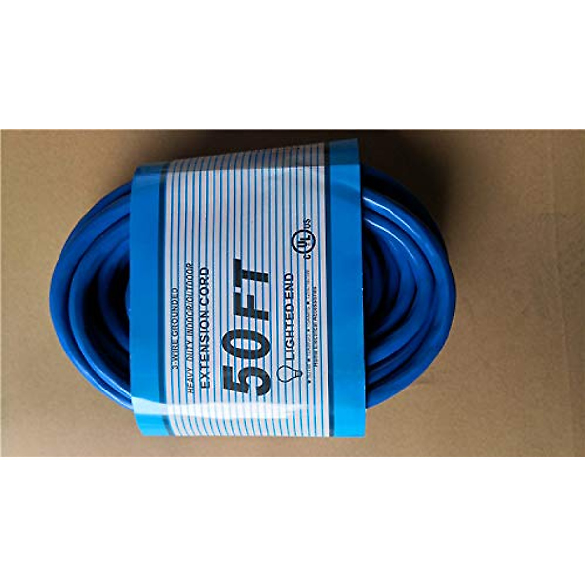 pizety 50 ft 10 Gauge Heavy Duty Indoor Outdoor Extension Cord 125 Volt, 1875 watt, 5-15P/R, UL Listed 10 Gauge Extension Cord 3 Prong 50 ft 10/3 Extension Cord