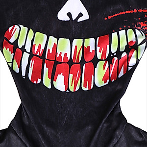 Aepotumn Boys Cartoon Scary Cat Costume Child Horror Monster Character Costumes Scary Halloween Cosplay Jumpsuit