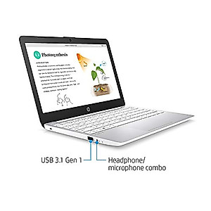 HP Stream 11.6-inch HD Laptop, Intel Celeron N4000, 4 GB RAM, 32 GB eMMC, Windows 10 Home in S Mode with Office 365 Personal for 1 Year (11-ak0020nr, Diamond White)