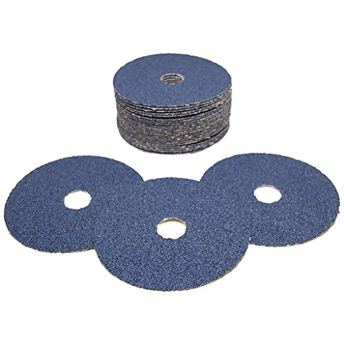 Benchmark Abrasives 5" Zirconia Resin Fiber Sanding Discs for Grinding, Blending, Finishing, and Polishing 7/8" Arbor, Stock Removal Angle Grinder Discs (25 Pack) - 36 Grit