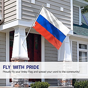 Anley Fly Breeze 3x5 Foot Russia Flag - Vivid Color and Fade proof - Canvas Header and Double Stitched - Russian Federation National Flags Polyester with Brass Grommets 3 X 5 Ft