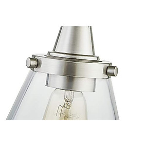 WISBEAM Semi Flush Mount Ceiling Light Fixture, E26 Medium Base, Metal Housing with Clear Glass, ETL Rated, Bulbs NOT Included, 2-Pack