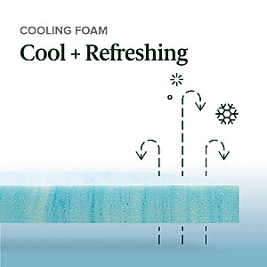 ZINUS 10 Inch Green Tea Cooling Gel Memory Foam Hybrid Mattress, Full, Pocket Innersprings for Motion Isolation, Mattress in A Box