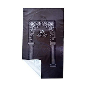 Set 8 Pockets Prayer Rug Mat Travel Portable Gift Outdoor Musallah Pads Carpet Outing Picnic Salah