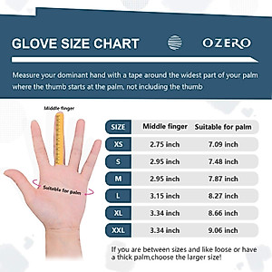 OZERO Winter Waterproof Gloves for Men: Women Gloves for Running Touchscreen - L Size & Blue