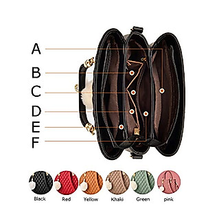 JHVYF Women Top Handle Satchel Handbags Shoulder Bag Tote Purse Messenger Bags with Fluffy Ball Green