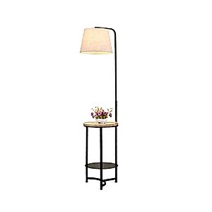 Floor lamp Nordic Modern Fashion Coffee Table Floor Lights E27 LED Iron Bracket Floor Lamps For Living Room Bedroom Study Hotel Room Floor Light (Color : Black)