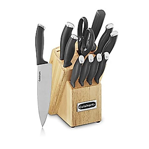 Cuisinart C77SSB-12P Color Pro Collection 12 Piece Knife Block Set, Black