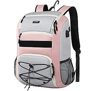 Baseball Backpack, Baseball Bag with USB Charging Port, Youth Softball Bat Bag with Vented Shoes Compartment, Lightweight Baseball Bag TBall Bat & Equipment with Fence Hook, Gift for Boy Girls