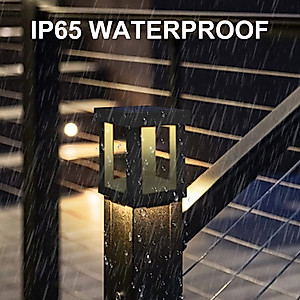 CORESLUX Solar Post Cap Light Lamp Outdoor Floor Lamp, Super Bright Solar Outdoor Lights Waterproof Landscape Path Lights for Garden Yard Walkway 2 Pack