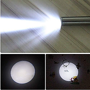 Mini LED Stainless Flashlights Waterproof Lanterna Mini Aluminum Led Waterproof Flashlight Small Torch for Hiking, Biking, Emergency