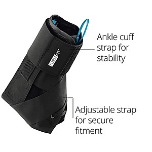 Ossur FormFit Ankle Brace with Speedlace & Figure 8 Straps | Single Pull Closure & Removable Semi-Rigid Stays | Ankle Immobilization Post Injury or Prophylactic Use | Durable Material | (Medium)