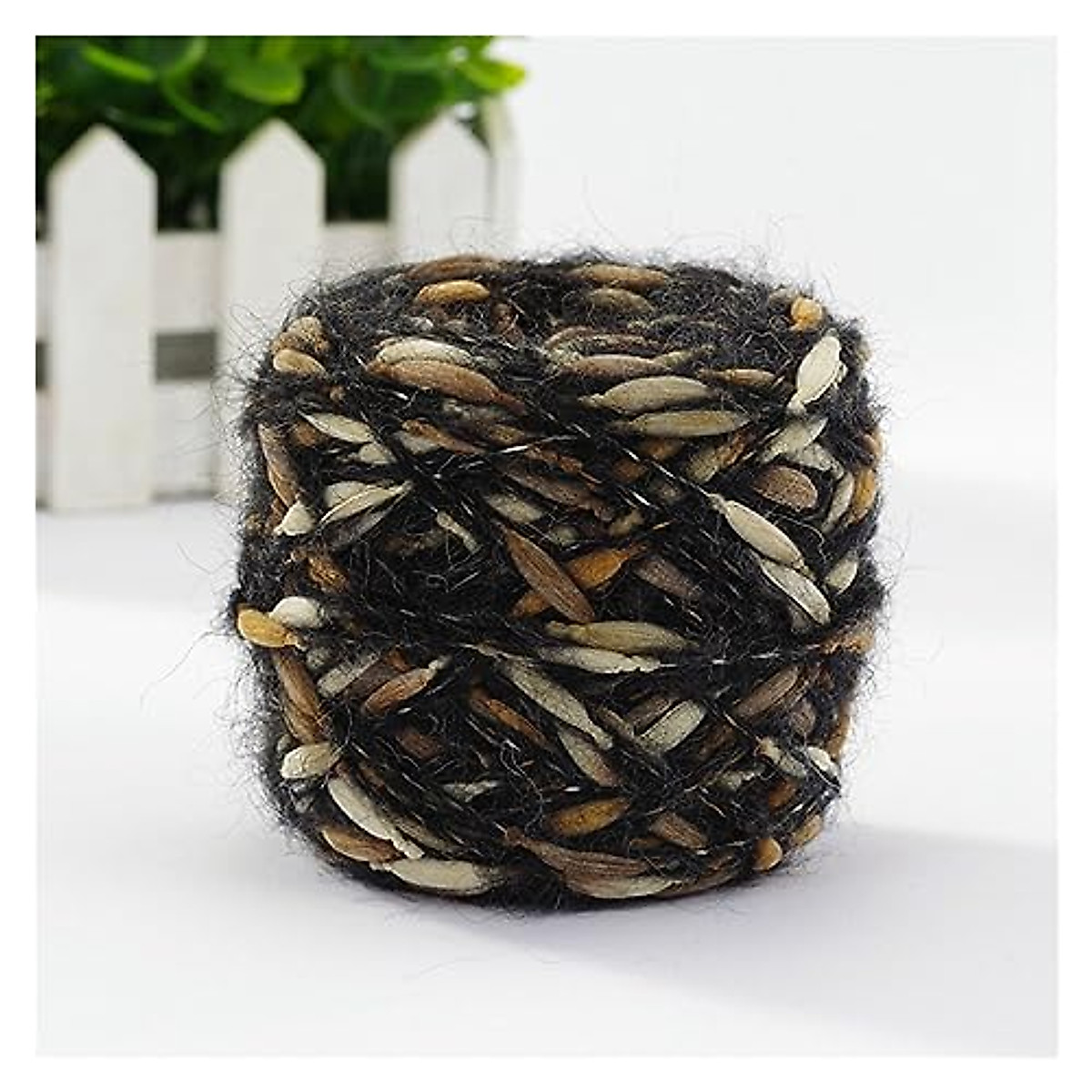 50G Blend Fancy Lantern Yarn Soft Mohair Hand Knitting Colored Crochet Wool Thread for DIY Scarf Sweater (Color : A Red)