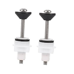Angoily 2pcs Water Tank Fixing Screw Heavy Duty Toilet Bolts Toilet Screws Toilet Seats Bolts Replacement Stainless Steel Hinges Toilet Seats Screws Replacement Metal Toilet Lid