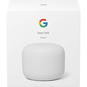 Google Nest Wifi -  AC2200 - Mesh WiFi System -  Wifi Router - 2200 Sq Ft Coverage - 1 pack