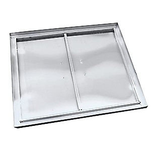 Outdoor Kitchen Doors 28"W x 24"H , Built in 304 Stainless Steel Double Access Doors Flush Mount for Outside Kitchen Commercial BBQ Island Grilling Storage Cabinet