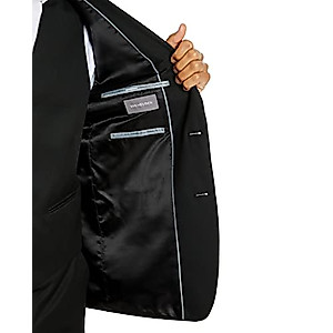 Van Heusen Men's Jacket, Jet Black, 40 Regular