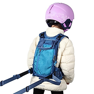skiguard Ski Harness Trainer for Kids: Helping Toddler Learn to Ski with Support, Kids Ski Harness with Back Gripper Handle and Long Ski Leash, Child Ski Harness with Backpack for Age 2¡§C8