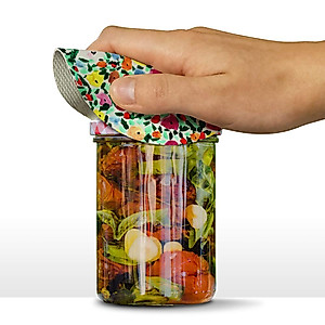 Flower Garden Round Rubber Non-Slip Jar Gripper Lid Opener
