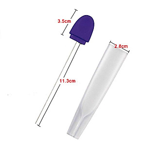 2 Pieces Stainless Steel Reusable Cake Testing Needles Probe Skewer Pin Needle for Kitchen Home Bakery Tools with Transparent Cover