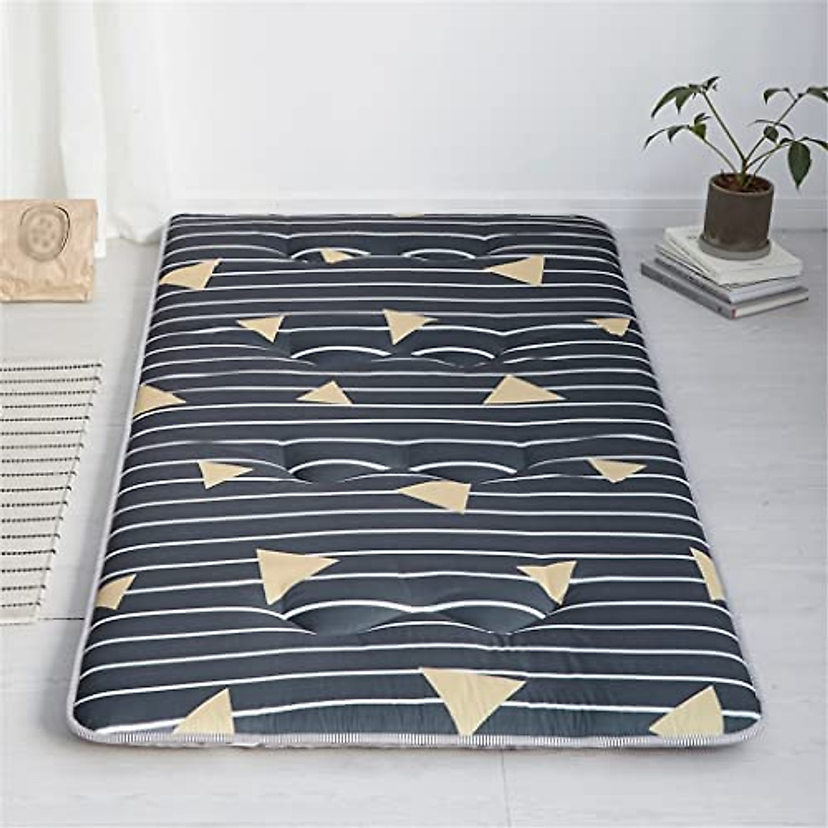 YLYAJY Foldable Tatami Mat Single Double Suitable for Student Dormitory Bed Mat Mattress Medium Thicken Mattress Breathable (Color : D, Size : 120 x 200cm 1.7kg)