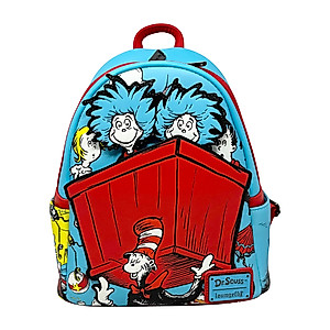 Loungefly Dr Seuss Thing 1 and 2 Interactive Cosplay Womens Double Strap Shoulder Bag Purse