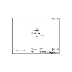 SMC KQ2H07-U03A Brass Push-to-Connect Tube Fitting, Adapter, 1/4" Tube OD x 3/8" UNI Thread Male