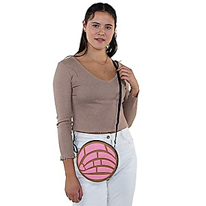 Sleepyville Critters - Teen Girl Concha Cross Body Bag in Vinyl | Great Novelty Gift Concha Purse in Vinyl | White Elephant Gifts Concha Cross Body Bag