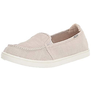 Roxy womens Minnow Slip on Shoe Sneaker, Oatmeal, 7.5 US