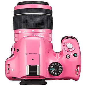 Pentax K-50 16MP Digital SLR Camera Kit with DA L 18-55mm WR f3.5-5.6 and 50-200mm WR Lenses (Pink) - International Version