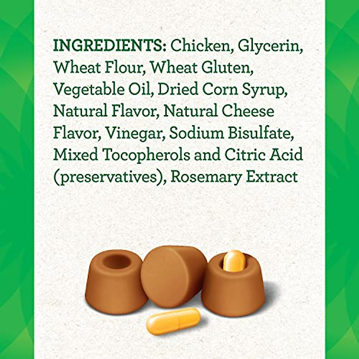 GREENIES PILL POCKETS for Dogs Capsule Size Natural Soft Dog Treats, Cheese Flavor, 15.8 oz. Pack (60 Treats)