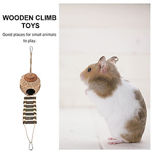 POPETPOP 2 Pcs Parrot Coconut Shell Nest Hamster Bed Natural Hanging Bed Hamster Hanging Bed Warm Sleeping Bag Hamster Warm Bed Pet Supplies Bird Resting Bed Hamster Hanging Nest Bird Nest