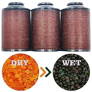 Gun Safe Dehumidifier, Moisture Absorbers, FULLBOW 200g Desiccant Canister for Gun Case, Tool Box, Firearms - No Cobalt II Chloride (3 Units)