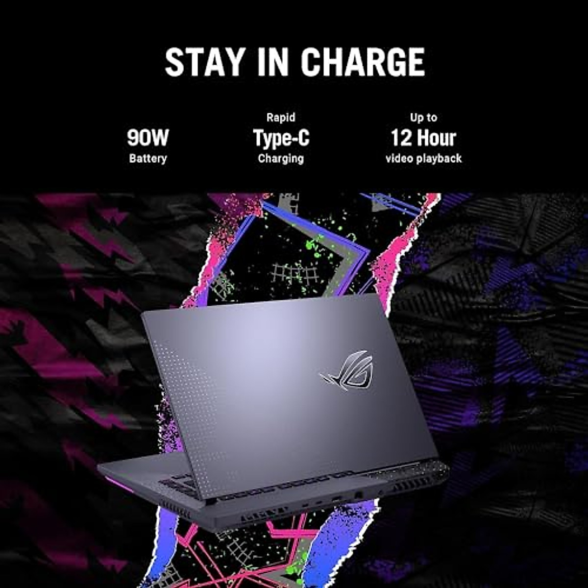 ASUS ROG Strix G15 Gaming Laptop - 15.6" WQHD 165Hz Display, AMD Ryzen 7 6800H up to 4.7GHz, NVIDIA GeForce RTX 3060, 32GB DDR5 RAM, 1TB SSD, Wi-Fi 6E, Backlit Keyboard, Windows 11 Home