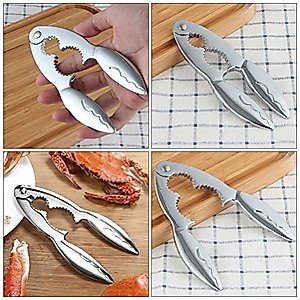 Hemoton Pecan Cookies Nutcracker Tool Crab Tool Kit Practical Crab Clamp Nut Crab Leg Crackers Tools Opener Shellfish Lobster Leg Sheller Knife Kitchen Accessories Pecan Cookies Nutcracker Tool