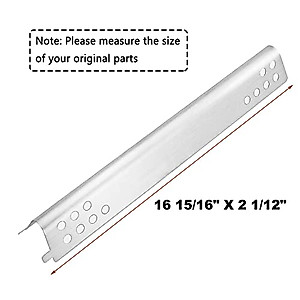 Shengyongh S475 (2-Pack) 16 15/16" Heat Plates SS15494 (2-Pack) Burner Replacement for Charbroil Performance 463625217 463625219 463673517 463342119 463377319