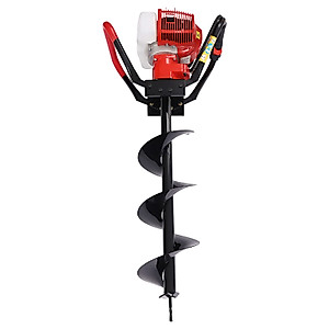 Earth Auger Combo 43cc 2cycle Powerhead with 8 Inch Auger Drill Bit (43cc with 8" Auger Bit)