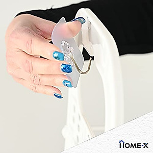 HOME-X Collapsible Laundry Hamper, Plastic Clothes Hamper and Collapsible Laundry Basket, Convenient Hanging Laundry Hamper, 18" L x 10 ½” W x 6 ½” H, White