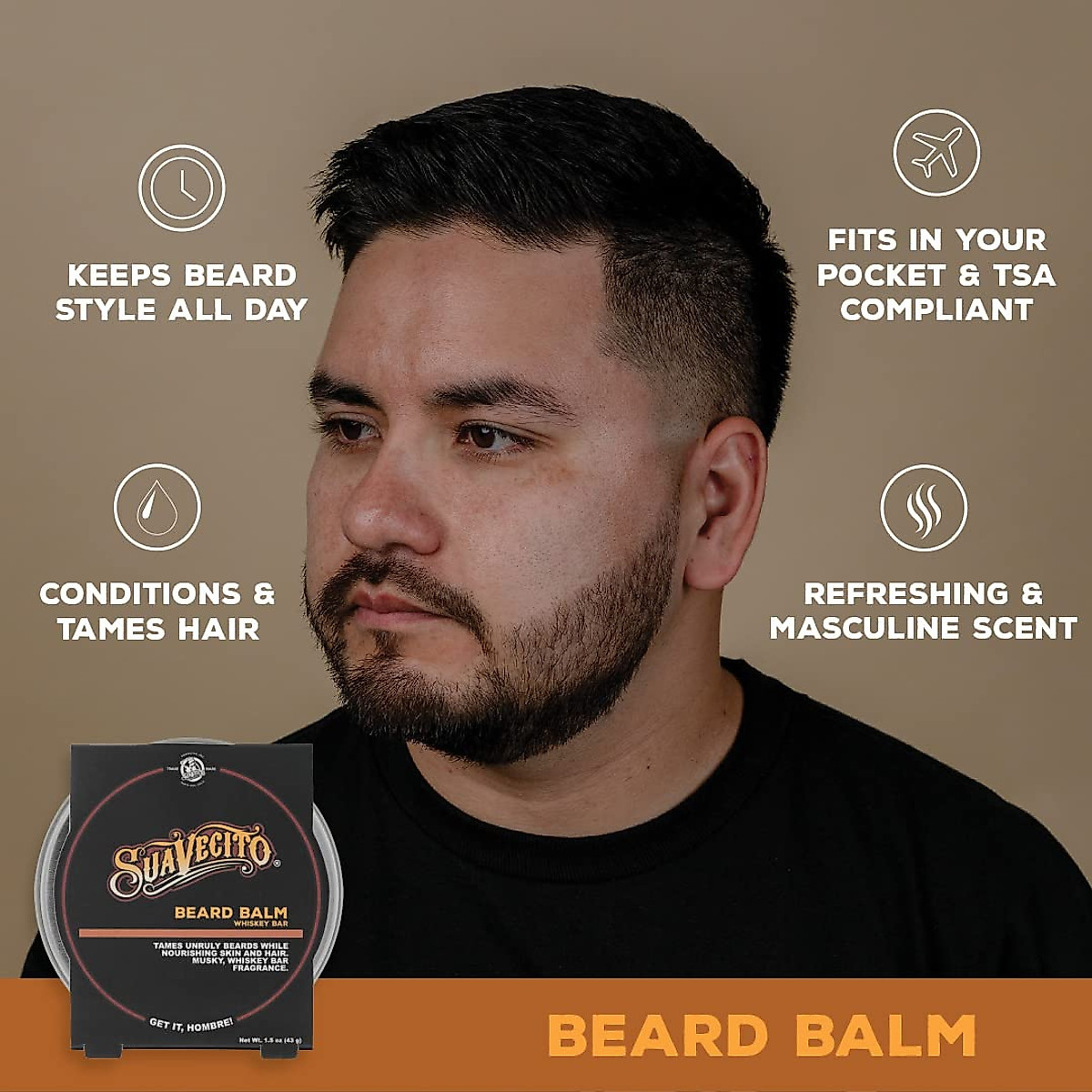 Suavecito Whiskey Bar Beard Balm
