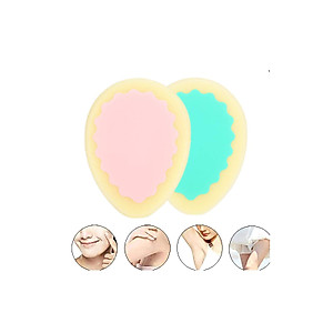 Buffing Sponge Pads, Hair Remover Sponge, Painless Depilation Sponge Pad for Men and Women, Waxing Polishing Sponge for Lip, Arm, Armpit,Chin,Leg and Private Part(#2)