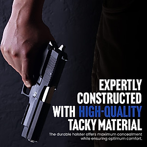 DeSantis Nemesis Pocket Holster for Pistols, Ambidextrous, Unisex Gun Holster, Made Tacky Material, Fits SIG P365, SIG P365 XL, SIG P365 SAS, SIG P365 with Manual Safety, Black