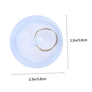 Amosfun 24 Pcs Sewer Plug Bathtub Stopper Plug Bathtub Drain Stopper Tub Drain Plug Universal Flat Suction Sink Stopper Kitchen Sink Stopper Durable Stopper Supplies Rubber