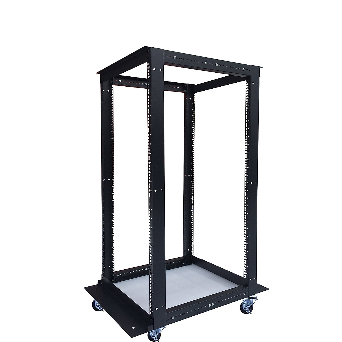 Sysracks 18U 4 Post Open Frame 19 inch Network Server Rack Relay Cabinet Adjustable Depth 24"-37"