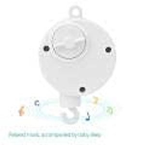 2Pcs Rotary Baby Musical Mobiles Crib Bed Bell Toy Windup Clockwork Movement Music Box Mechanical Hanging Melody Toys