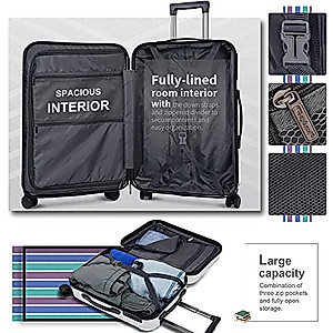 Feybaul Luggage Sets (Only 28in Expandable)Carry on Suitcase with Spinner Wheels
