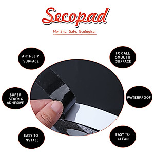 Secopad Grip Tape for Stairs, 1" X 38 Ft (456") Anti Slip Tape Outdoor Waterproof, Non Slip Step Tape Strips, Safety Tread Tape