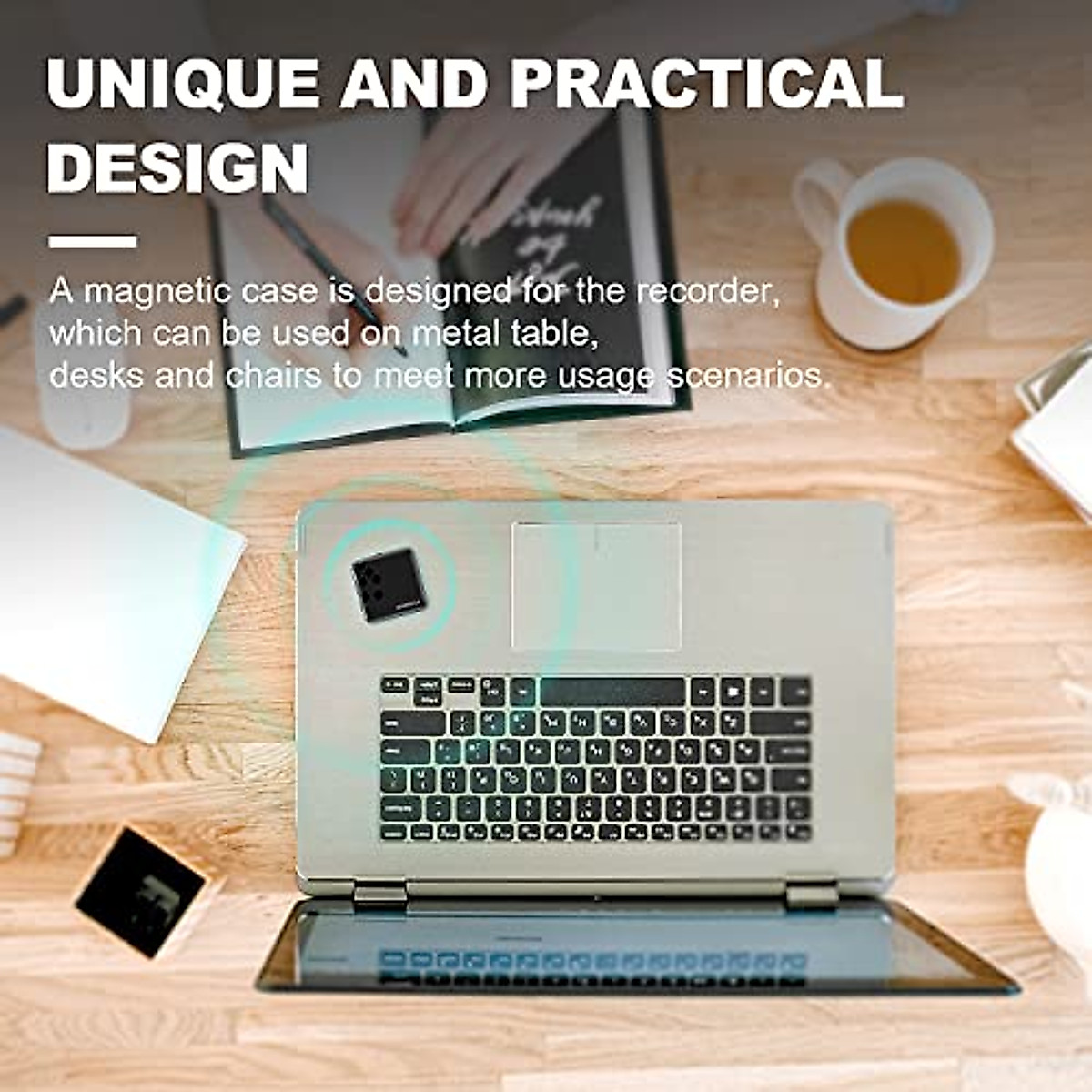 64GB Voice Activated Recorder, Digital Voice Recorder with 750 Hours Recording Storage, 25 Hours Long-Lasting Battery