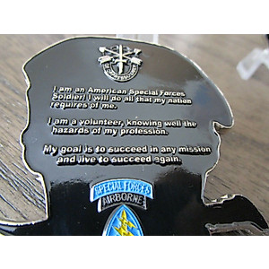 United States Army Special Forces Group Green Berets Creed 3rd SFG (A) Reapers Skull Challenge Coin