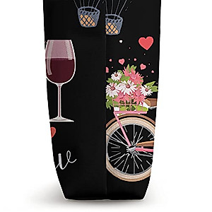 Paris Bonjour Merci Eiffel Tower French Love Sign Tote Bag