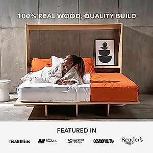 Lori Beds, Murphy Bed, Hideaway Bed, Space Saving Furniture, Wall Bed, Horizontal Wallbed, Bed Frame Only, Manual Fold, Size-Queen, White